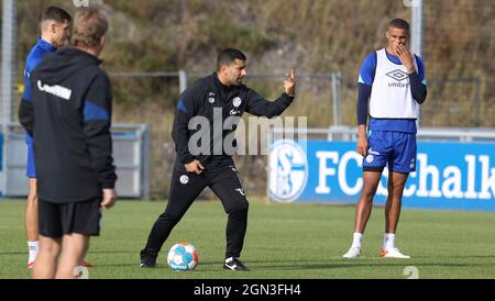 Schalke, Deutschland. 21st Sep, 2021. firo: 21.09.2021 Fuvuball: Soccer ...