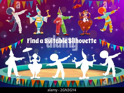 Boardgame with shapito circus performers, kids tabletop game, vector ...