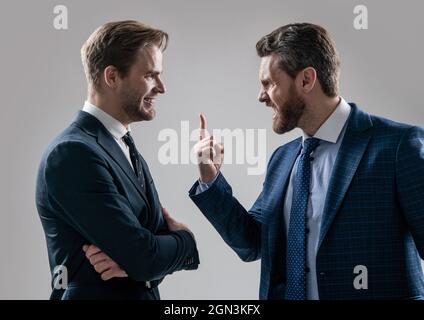 struggle for leadership. displeased colleague dispute. negotiations ...