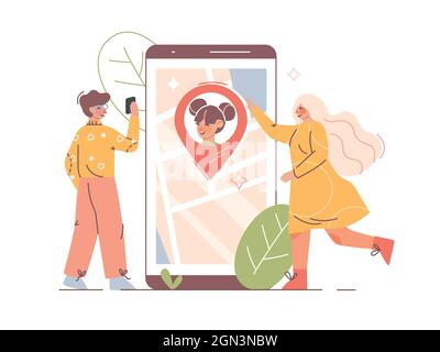 Time location control icon flat vector. Work clock. School team Stock ...