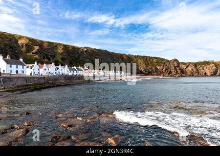 Historic coastal village of Pennan in Aberdeenshire in Scotland United ...
