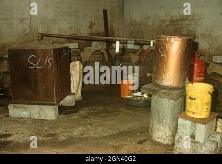 Making Poteen in Ireland Stock Photo - Alamy