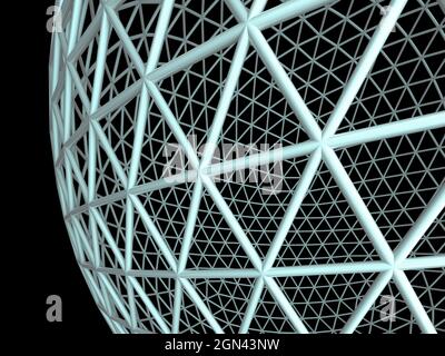 wireframe sphere. Computer generated 3d render Stock Photo - Alamy