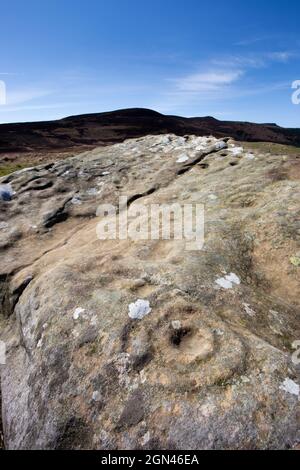 Cup and ring prehistoric carved stone placed into Tealing underground ...