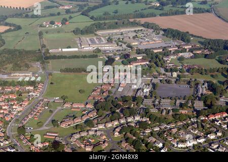 Aerial View Of Ripon Looking North West Along The Kirkby Road Including