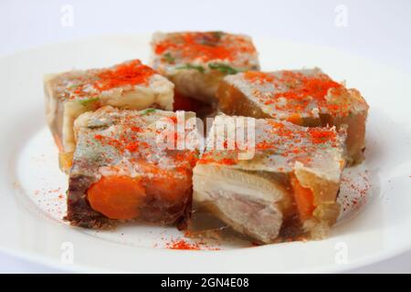 Pihtije - serbian traditional dish - aspic with pork meat and ...