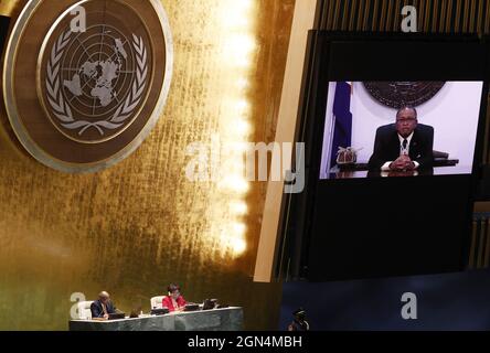 Marshall Islands President David Kabua addresses the 78th session of ...