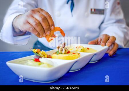 Chef Of A Peruvian Restaurant Stock Photo - Alamy