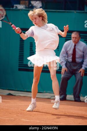 German tennis player Meike Babel, Baccara, Linz 1995 Stock Photo - Alamy