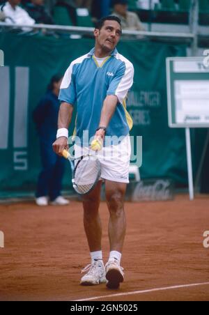 Moroccan tennis player Karim Alami, 1990s Stock Photo - Alamy