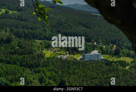 Sankt Radegund town near Graz city in Austria in summer hot color day ...