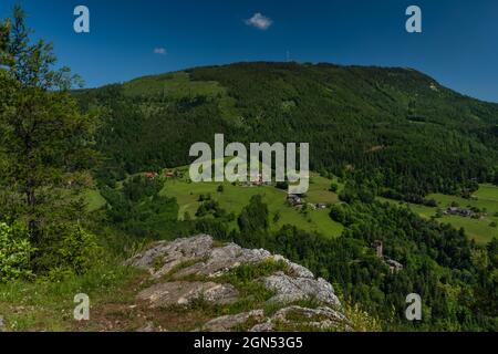 Sankt Radegund town near Graz city in Austria in summer hot color day ...