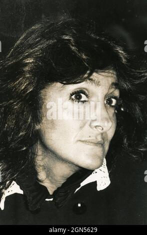 Italian film, and stage actress Anna Marchesini, 1980s Stock Photo - Alamy