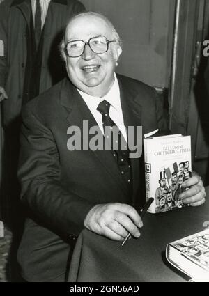 Italian politician and statesman Giovanni Spadolini, 1980s Stock Photo ...