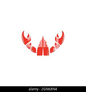 Shrimp vector icon illustration design template Stock Photo - Alamy