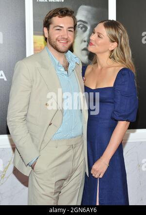 L-R: Michael Gandolfini and Ally Gorder attend the premiere of The Many ...