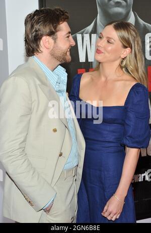 L-R: Michael Gandolfini and Ally Gorder attend the premiere of The Many ...