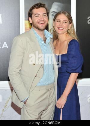 L-R: Michael Gandolfini and Ally Gorder attend the premiere of The Many ...