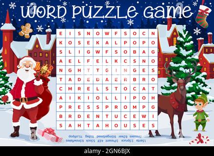 Christmas Crossword Printable Hard