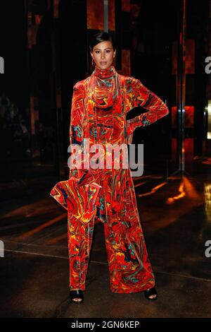 Rym Saidi attends the Fendi Fashion Show during the Milan Fashion Week ...