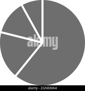 Pie chart, graphs in segments flat color icon Stock Vector Image & Art - Alamy