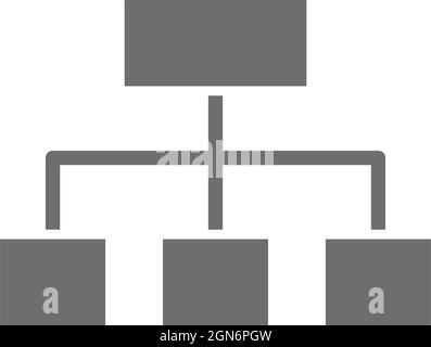 Hierarchical structure vector icon isolated on transparent background, Hierarchical structure ...