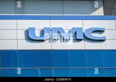 The UMC (United Microelectronics Corporation) logo seen on the ...
