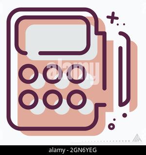 Icon Pay Card 2 - MBE Syle - Simple illustration, Editable stroke ...