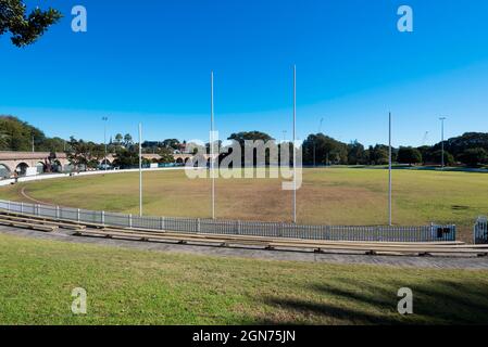 Jubilee Oval show here in winter with Australian Football (AFL) goal ...