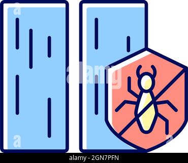 Termite inspection isolated concept vector illustration. Termite ...