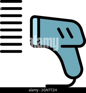 Handle barcode scanner icon, outline style Stock Vector Image & Art - Alamy