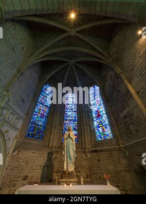 Stained glass window of Saint Sauveur Church - Dinan, Brittany/Bretagne ...