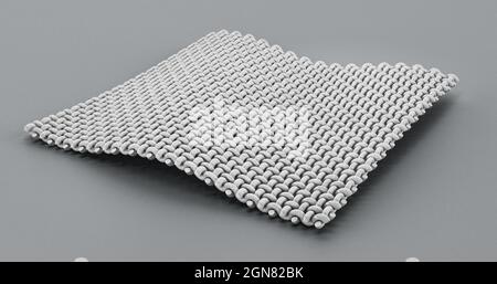 Woven fabric detail under microscope. 3D illustration Stock Photo - Alamy