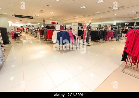 Interior of Woolworths clothing store in Johannesburg, South Africa ...