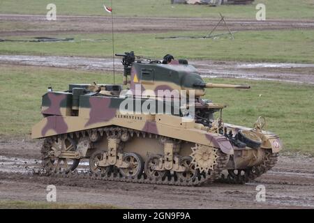M3 Stuart light tank during training at Fort Knox during World War II, 1942 Stock Photo - Alamy