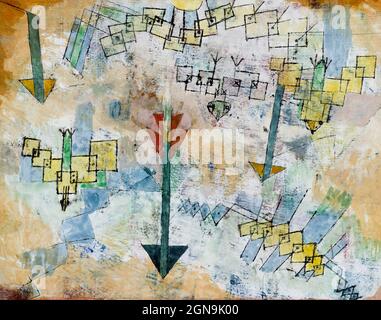 Birds Swooping Down and Arrows (1919) by Paul Klee Stock Photo - Alamy