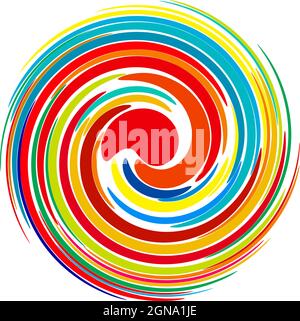 Twist, swirl, sworl circular spiral design element - stock vector ...