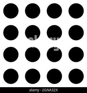 Simple circles, dots, dotted seamlesesly repeatable pattern, background ...