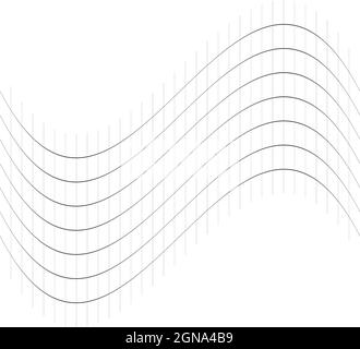Grid, mesh, grating, trellis, wireframe with distortion, deformation ...