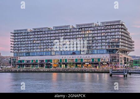 modern blue warehouse in the Rotterdam harbor area Stock Photo - Alamy