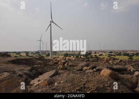 Wind energy is being promoted near Indore, Madhya Pradesh for ...