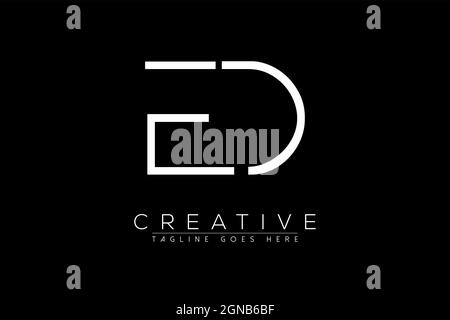 Initial ED Letter Linked Logo Business Vector Template. Creative Letter ED Logo Design Stock ...