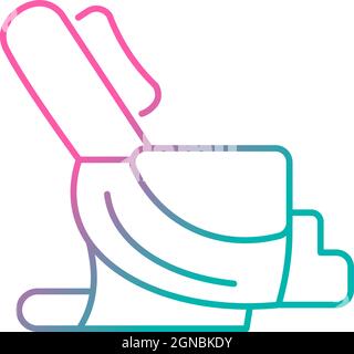 Massage chair icon. Simple illustration of massage chair vector icon ...