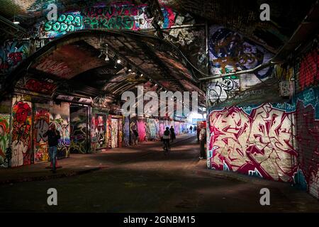 The Vault Tunnel Under Waterloo Station. London. England. UK Stock ...
