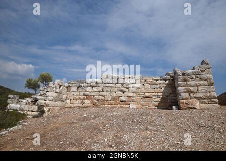 Ancient greek sculpture of the goddess Nemesis. The goddess of divine ...