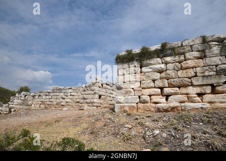 Ancient greek sculpture of the goddess Nemesis. The goddess of divine ...
