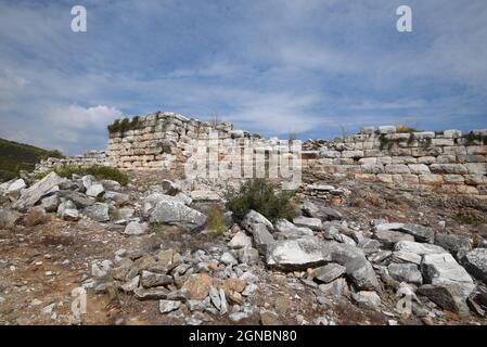 Ancient greek sculpture of the goddess Nemesis. The goddess of divine ...