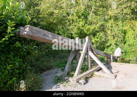 A Ducking Stool, used as an instrument of torture and punishment in ...