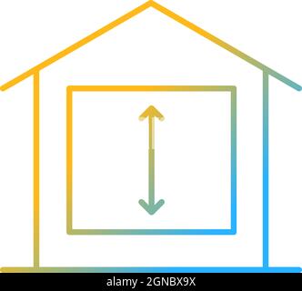 ceiling height icon, line vector Stock Vector Image & Art - Alamy