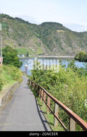 waterfront road in Karden Stock Photo - Alamy